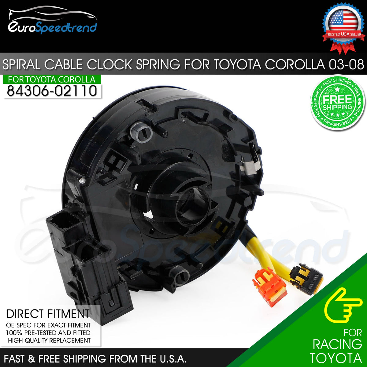 Spiral Cable Clock Spring Fit Toyota Corolla 2003 2004 2005 2006 2008