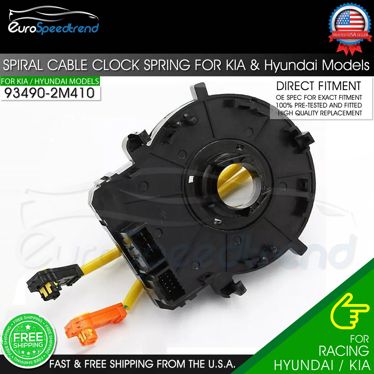 Spiral Cable Clock Spring fit Hyundai Tuscon Kia Soul Forte 93490-2M41